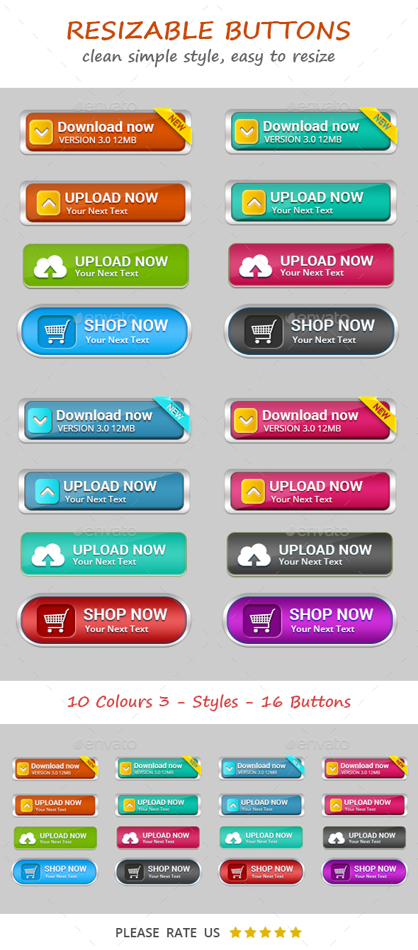 Button Templates from GraphicRiver