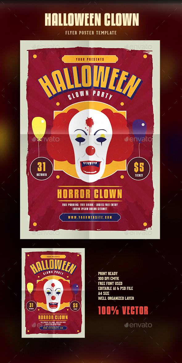 Clown Flyer Templates | GraphicRiver