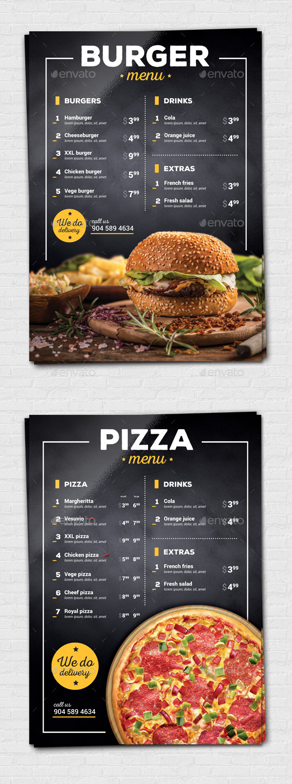 Excel Menu Templates from GraphicRiver