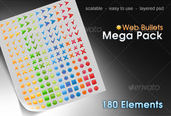 Bullets Graphics, Designs & Templates | GraphicRiver