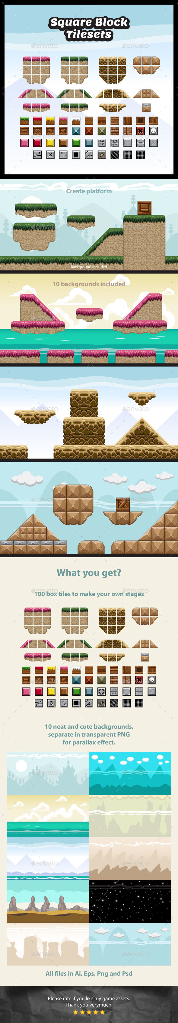 Game Tilesets from GraphicRiver