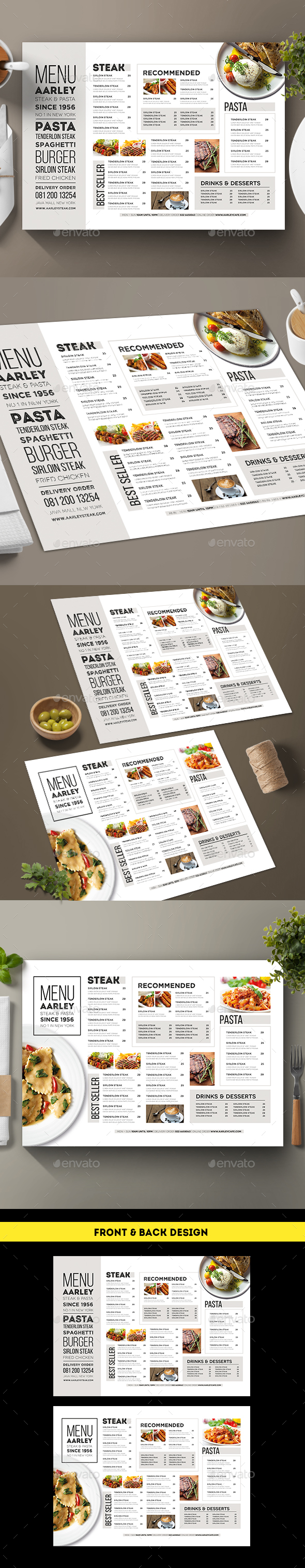 Menu Graphics, Designs & Templates from GraphicRiver