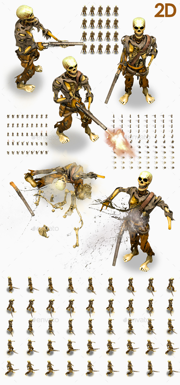 Isometric Game Sprites & Sheet Templates from GraphicRiver