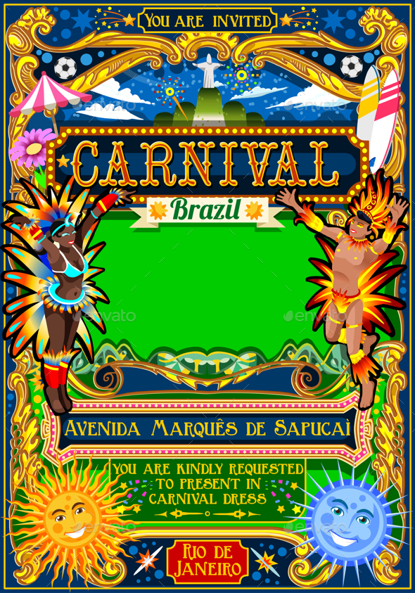 Carnaval Graphics, Designs & Templates | GraphicRiver
