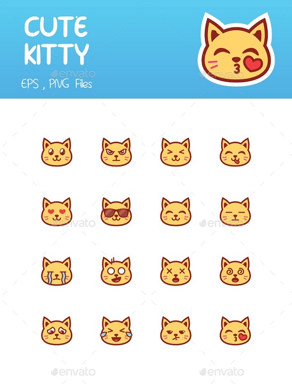 Kitty Graphics, Designs & Templates | GraphicRiver