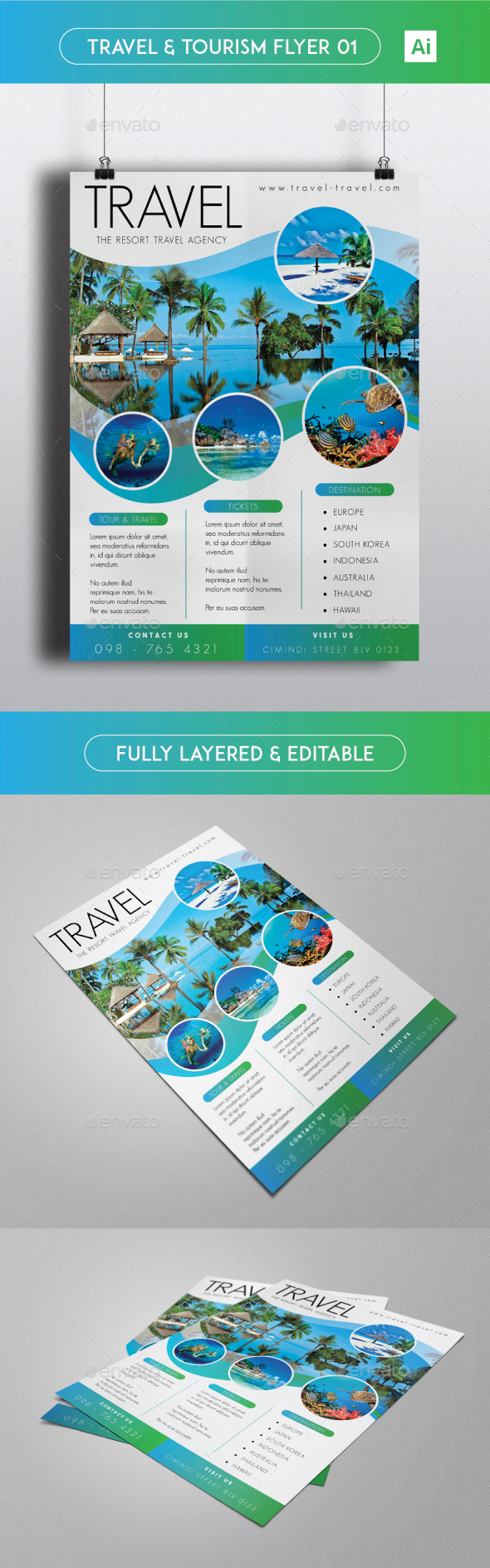 Tourism Graphics, Designs & Templates | GraphicRiver