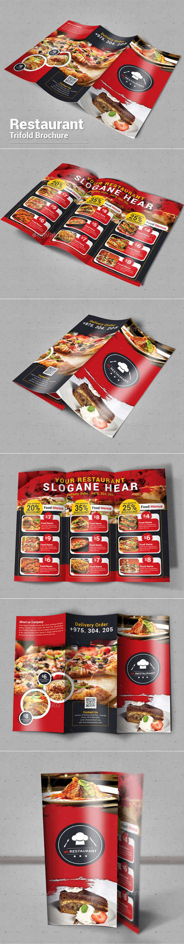 Restaurant Brochure Templates | GraphicRiver