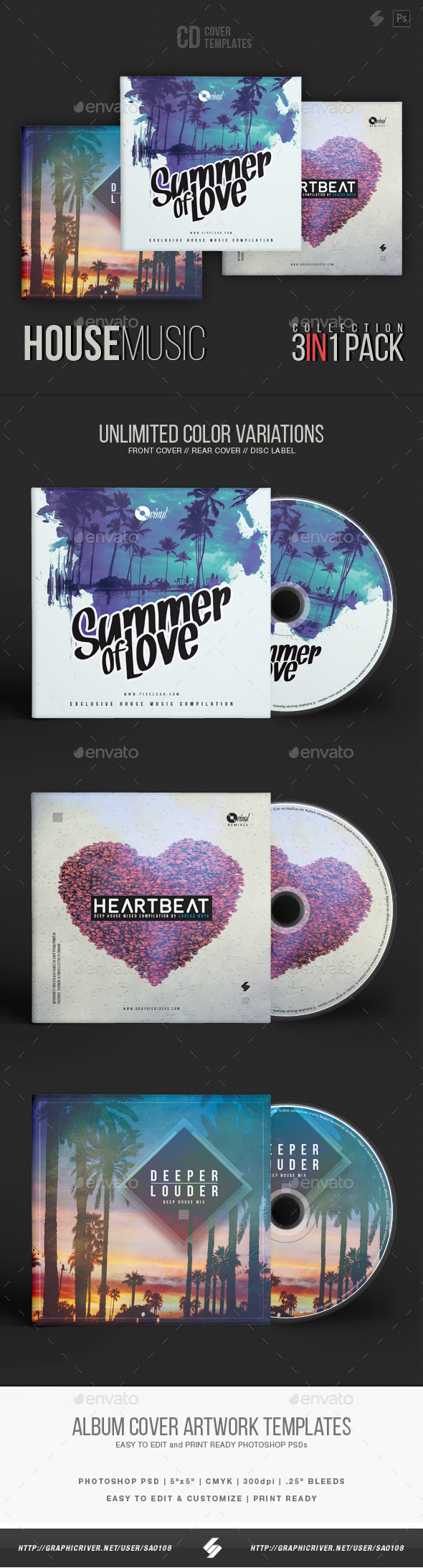 CD & DVD Artwork Templates from GraphicRiver