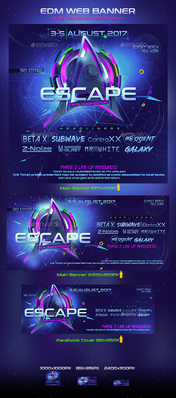 Edm Graphics, Designs & Templates | GraphicRiver