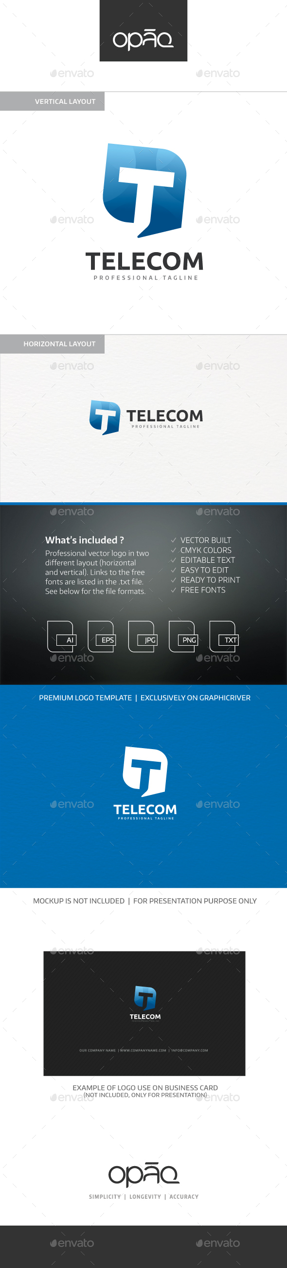Telecommunication Logo Templates from GraphicRiver