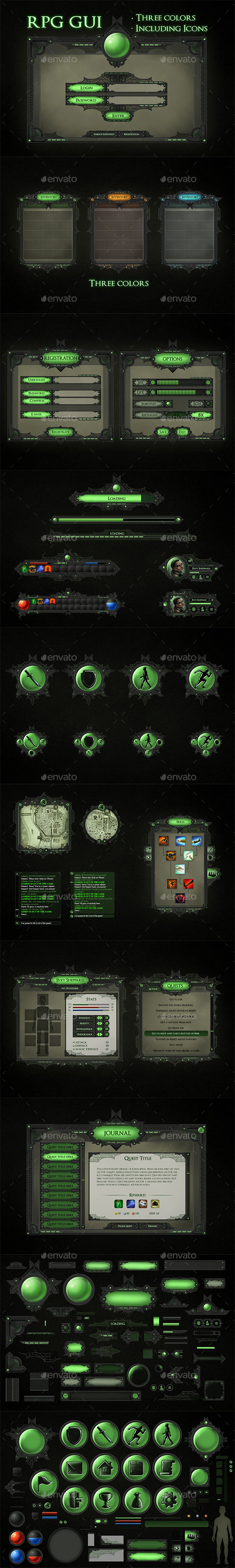 Rpg Game User UI Templates | GraphicRiver