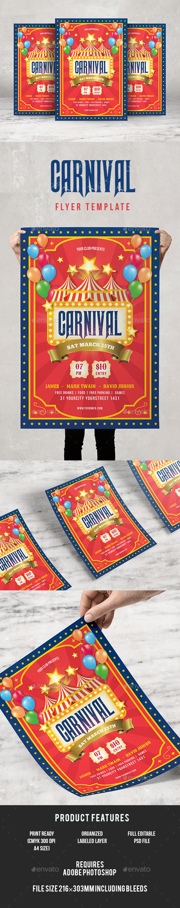 Carnival Graphics, Designs & Templates | GraphicRiver