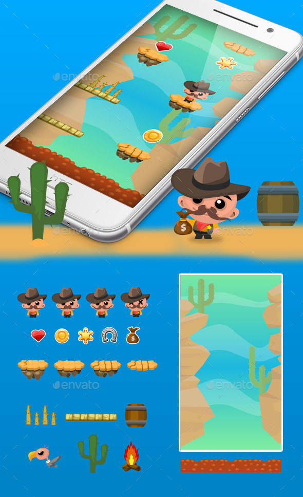 Jump 2D Game Assets from GraphicRiver