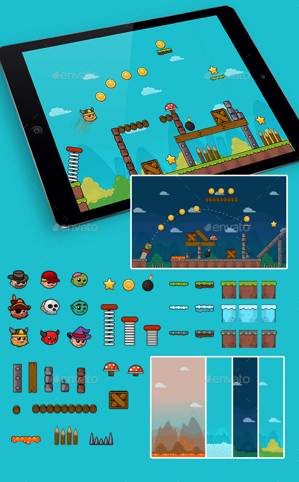 Factory 2D Game Assets from GraphicRiver