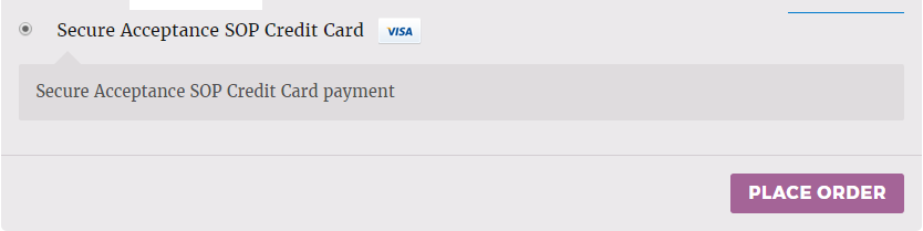Woocommerce Cybersource Secure Acceptance (SOP) Payment Gateway-Manual