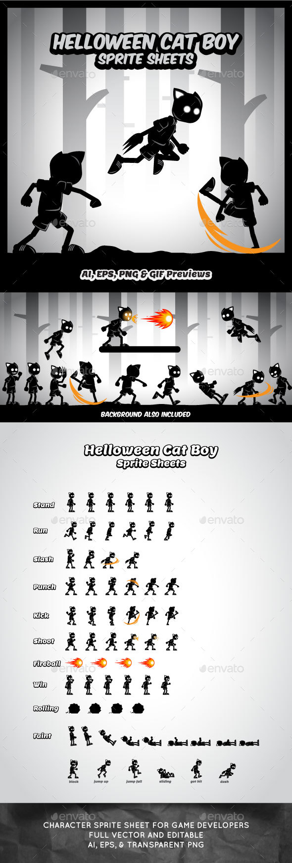 Game Sprites & Sheet Templates from GraphicRiver