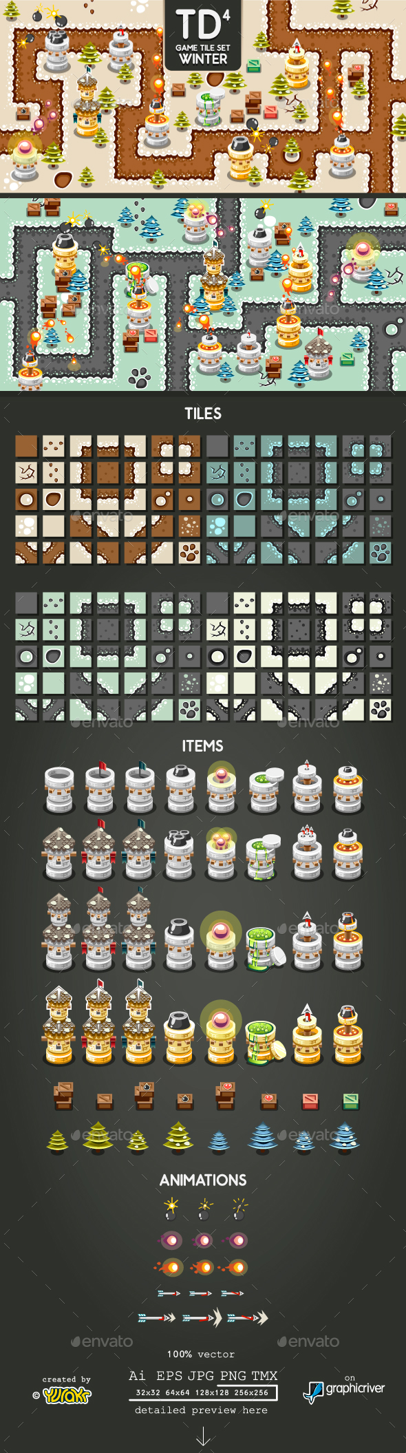 Isometric Game Tilesets from GraphicRiver