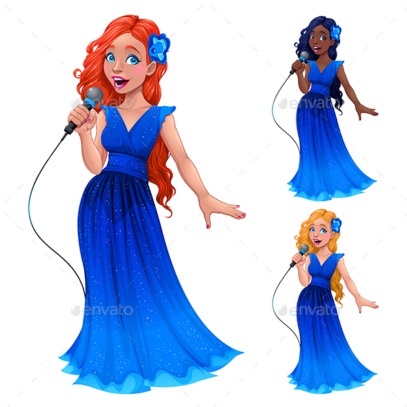 Soprano Cartoon Graphics, Designs & Templates from GraphicRiver