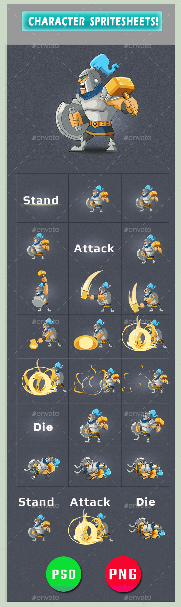 Enemy 2D Game Assets from GraphicRiver