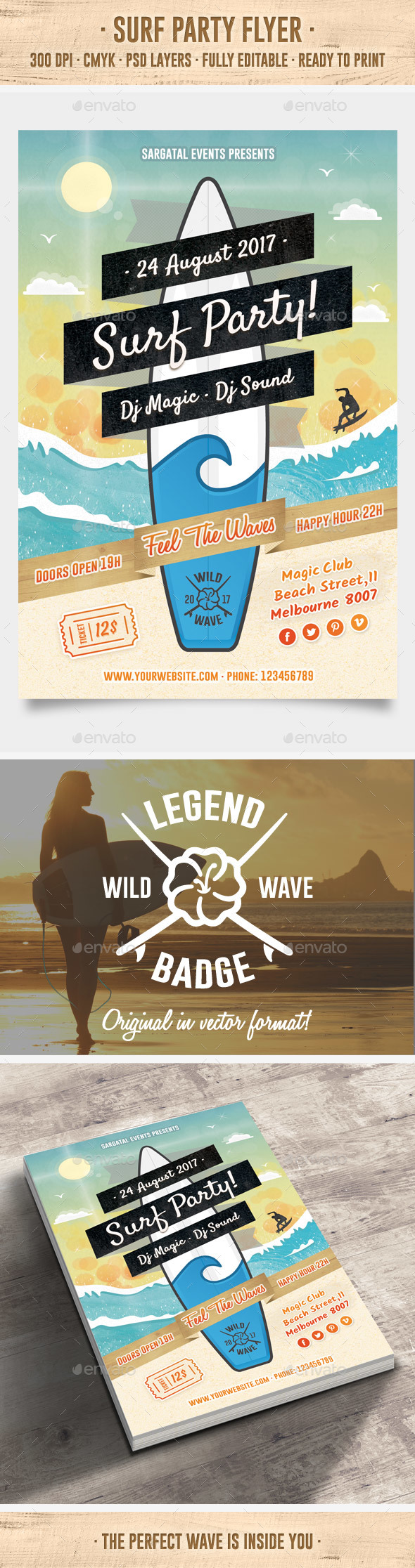 Surf Flyer Templates | GraphicRiver