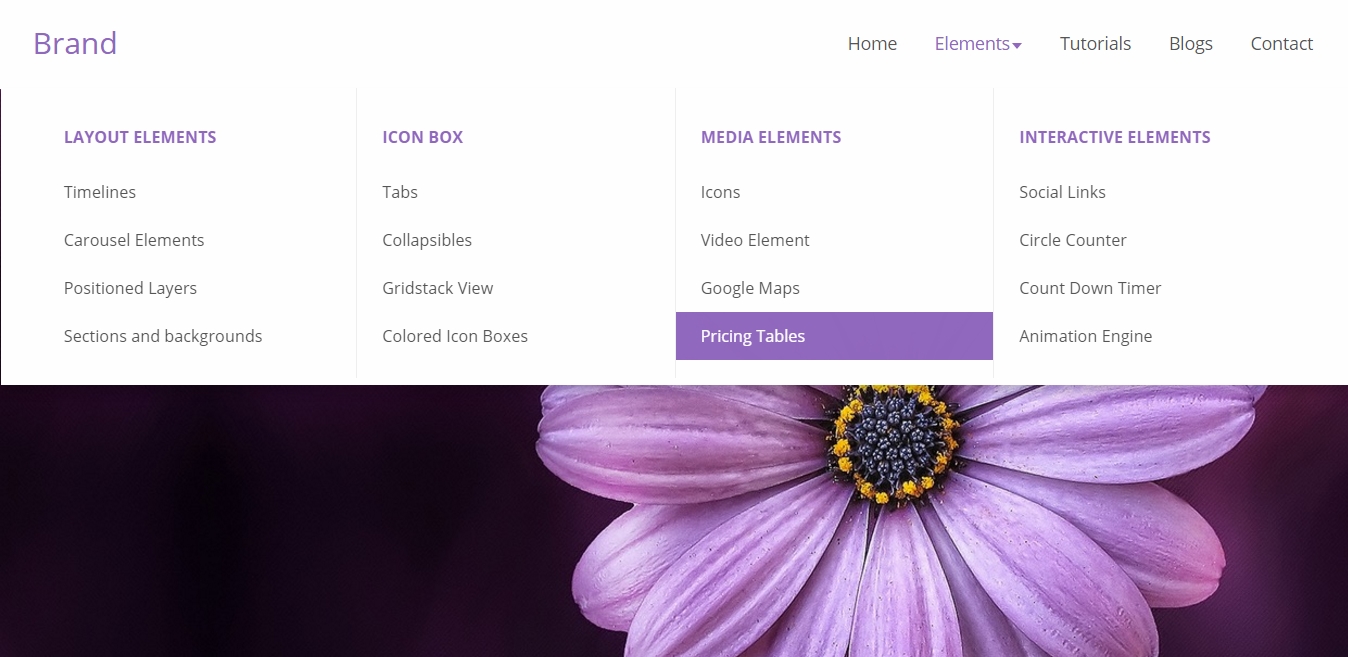 Modish - The Bootstrap Navbars