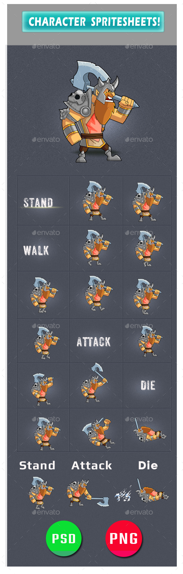 Enemy 2D Game Assets from GraphicRiver
