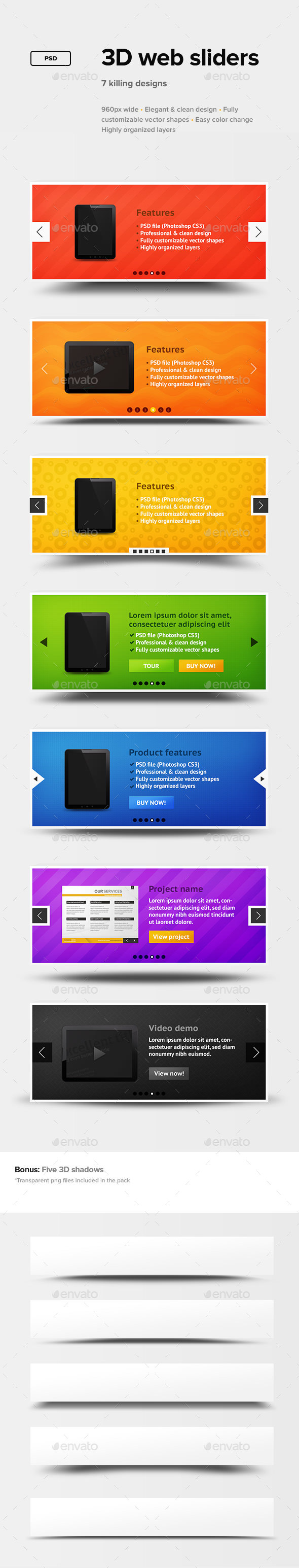 Slider Graphics, Designs & Templates | GraphicRiver