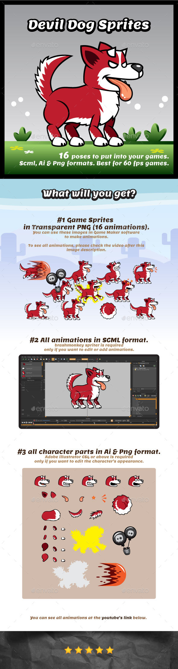 Fps Game Sprites & Sheet Templates | GraphicRiver