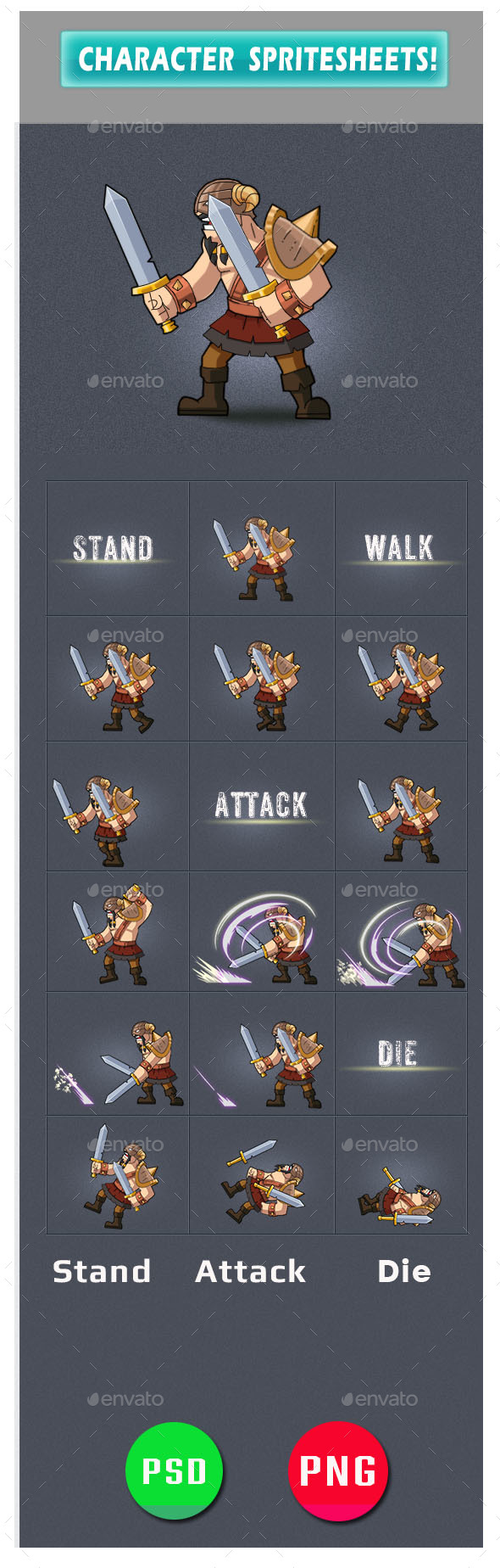 Enemy 2D Game Assets from GraphicRiver