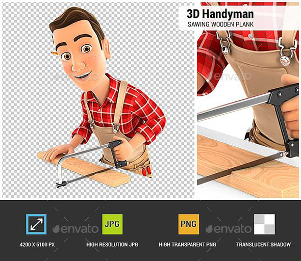 Craftsman Cartoon Graphics & Vectors from GraphicRiver