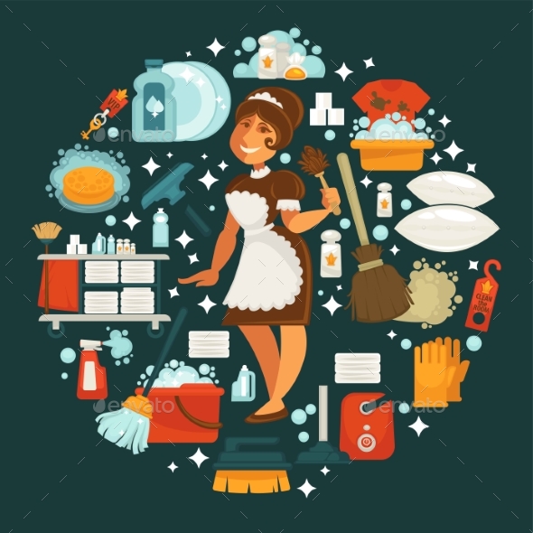 Maid Graphics, Designs & Templates | GraphicRiver