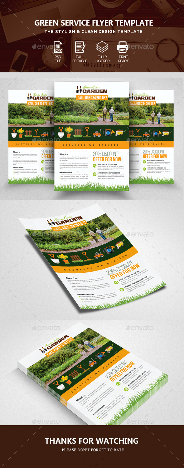 Garden Brochure Graphics, Designs & Templates from GraphicRiver