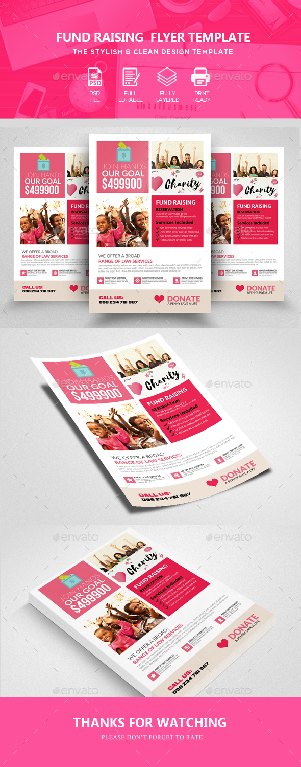 Fundraiser Flyer Templates from GraphicRiver