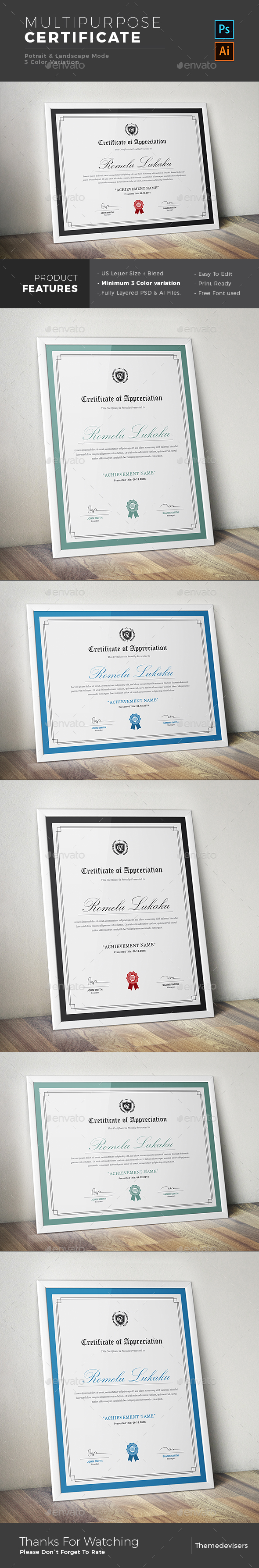 Certificate Stationery and Design Templates from GraphicRiver