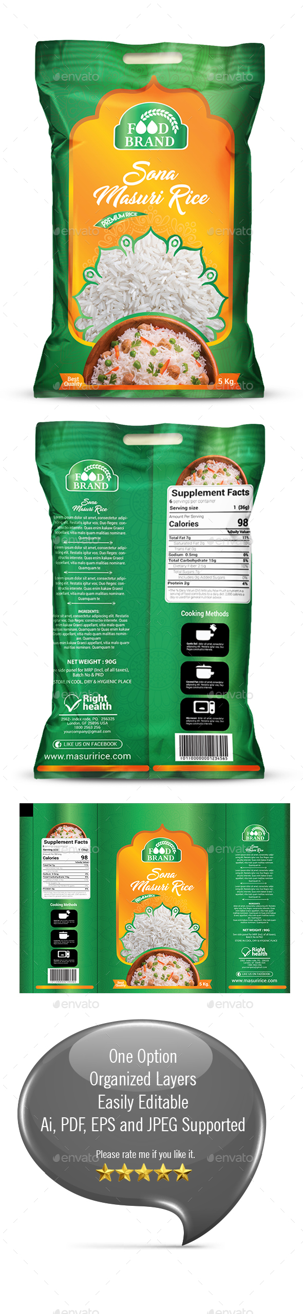 Rice Graphics, Designs & Templates from GraphicRiver