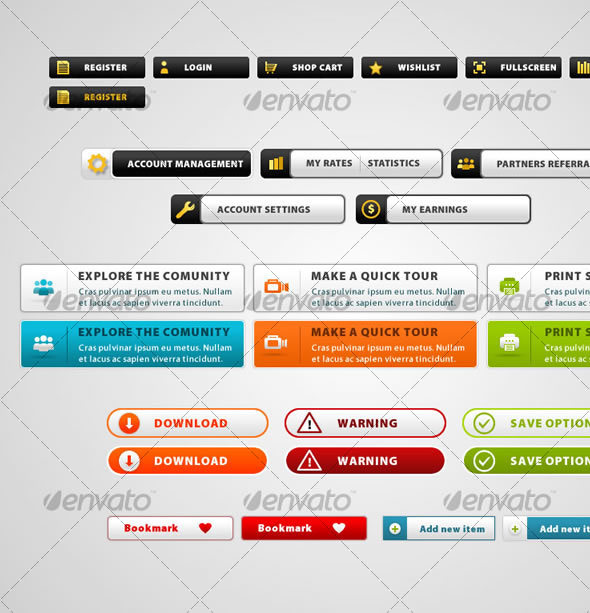 Button Templates from GraphicRiver