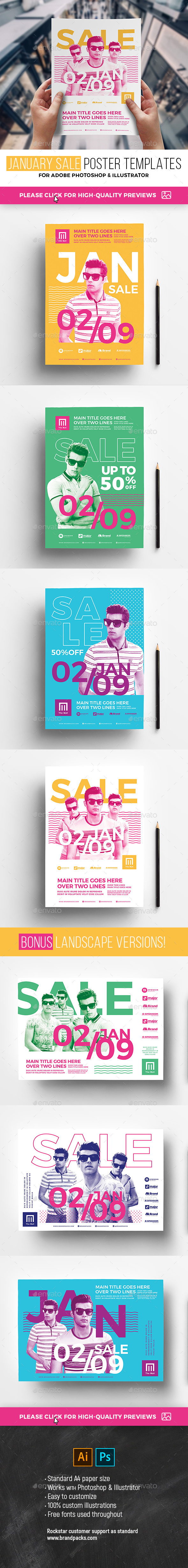 January Graphics, Designs & Templates | GraphicRiver