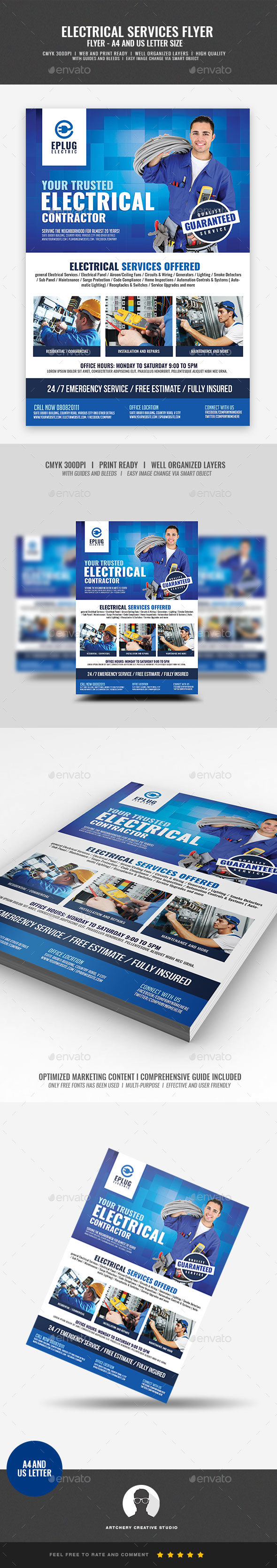 Electrical Flyer Templates | GraphicRiver