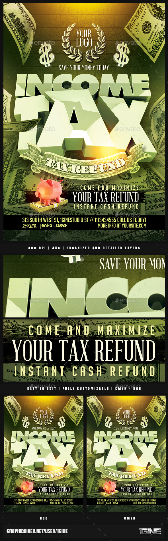 Tax Graphics, Designs & Templates from GraphicRiver