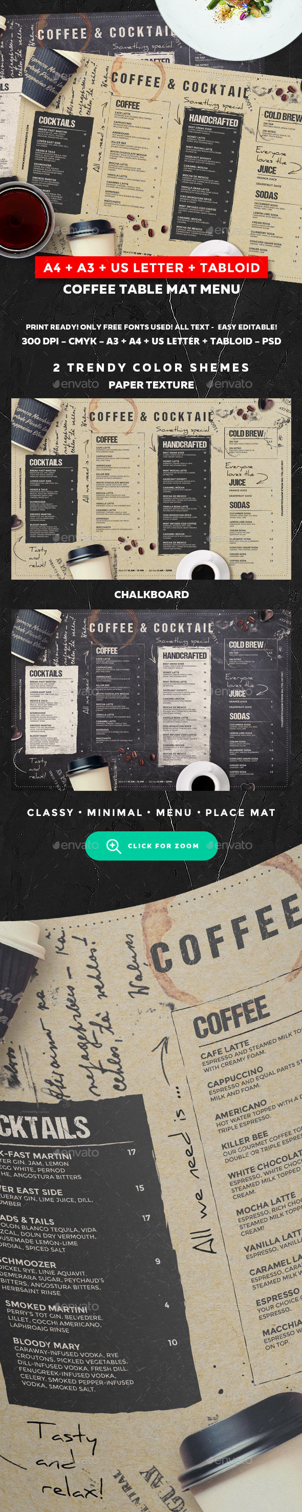 A3 Menu Templates from GraphicRiver