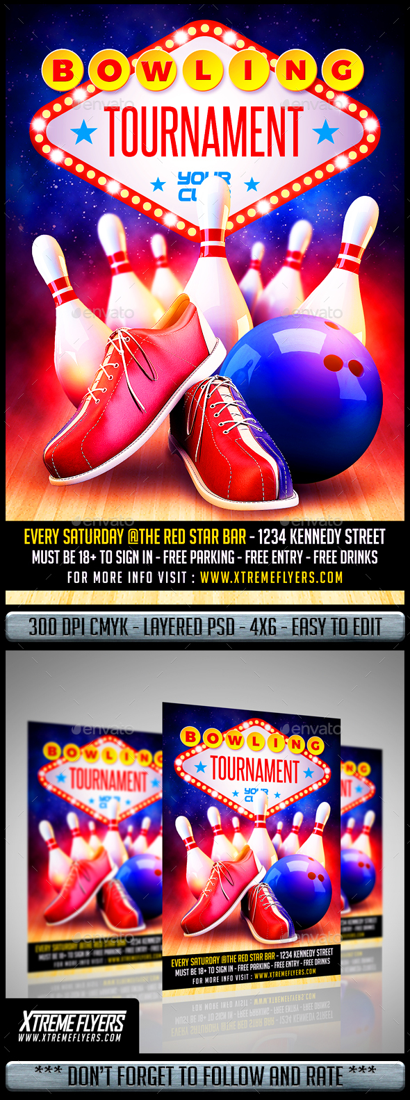Bowling Graphics, Designs & Templates | GraphicRiver