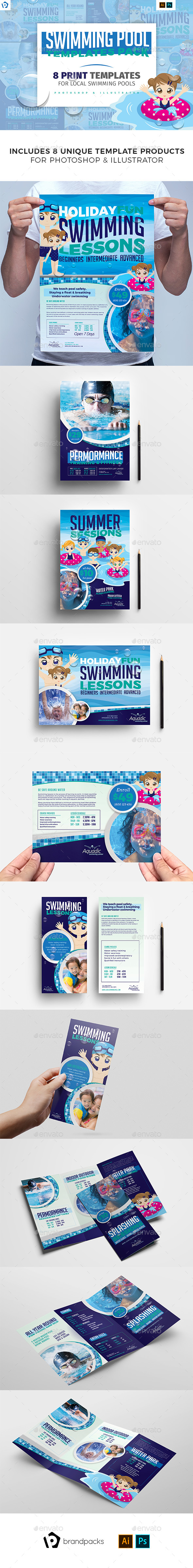 Swimming Flyer Graphics, Designs & Templates from GraphicRiver