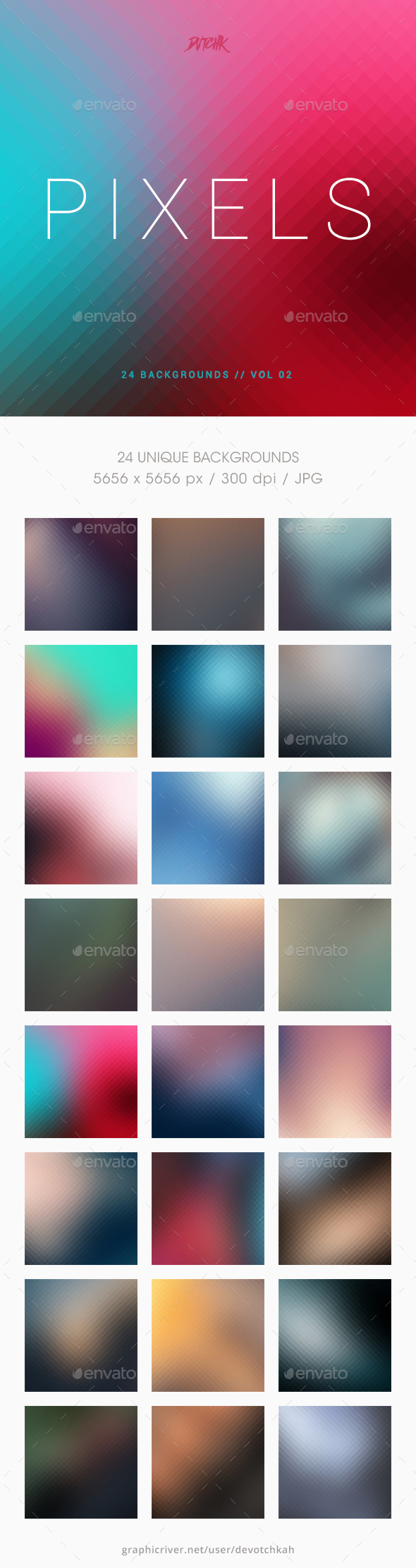 Pixel Graphics, Designs & Templates | GraphicRiver