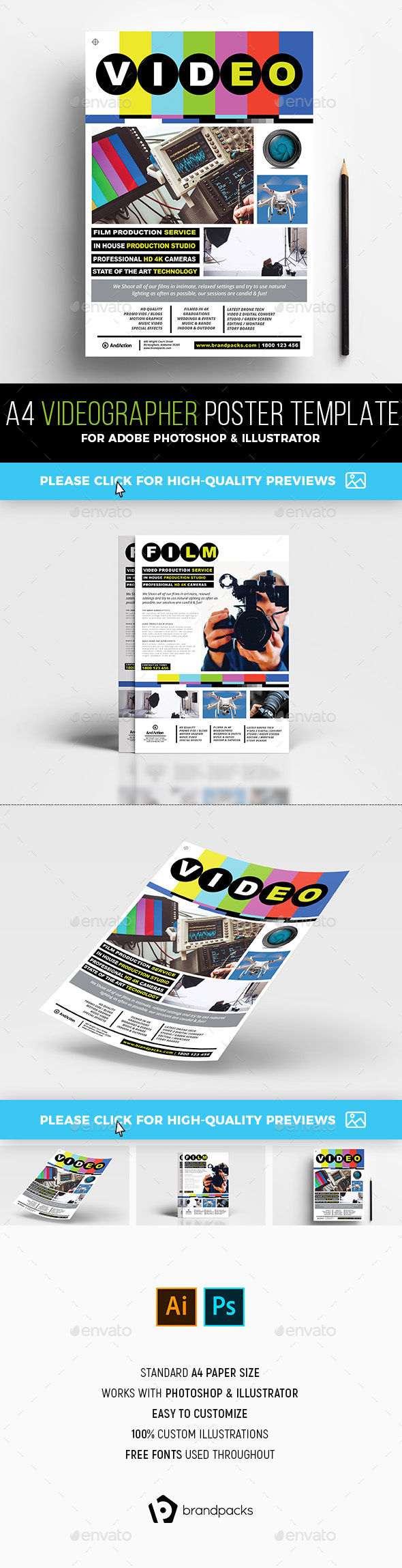 Videographer Graphics, Designs & Templates | GraphicRiver