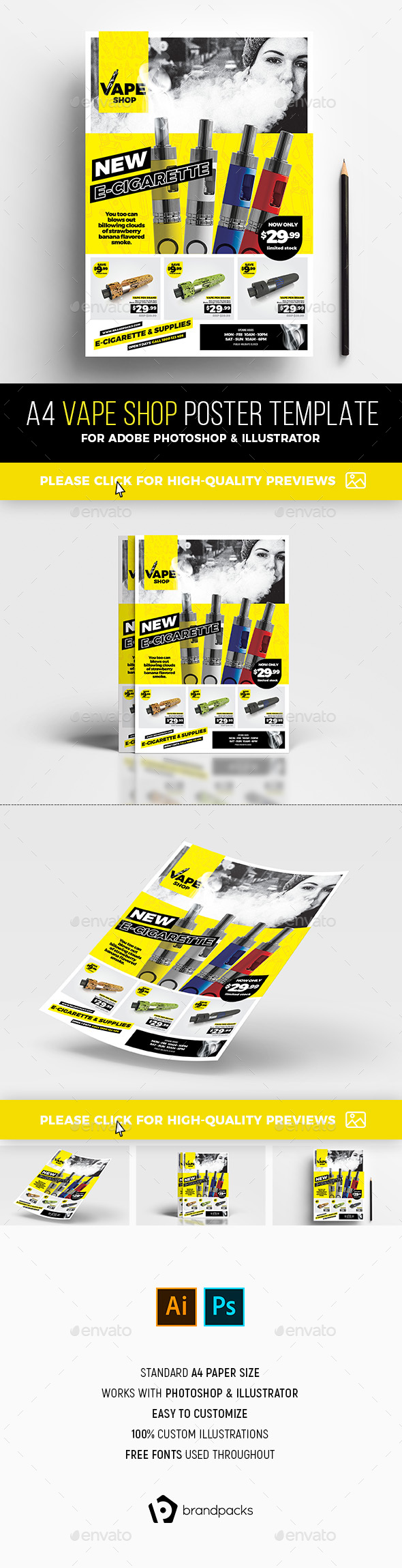Vape Stationery and Design Templates | GraphicRiver
