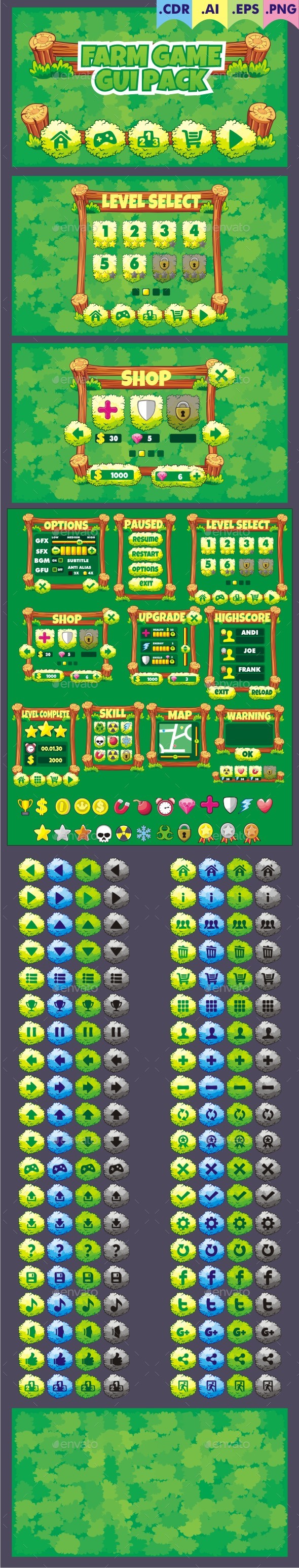Farm 2D Game Assets from GraphicRiver