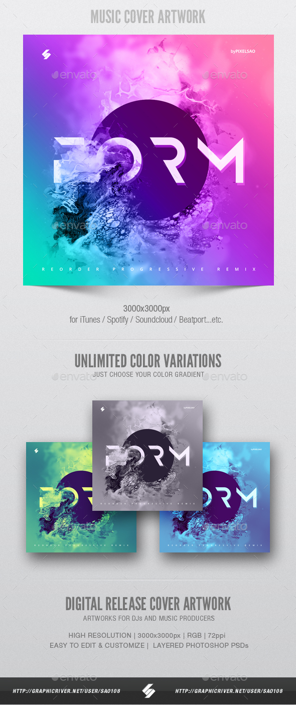 Spotify Cover Graphics, Designs & Templates from GraphicRiver