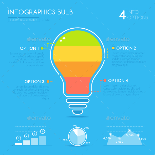 Lighting Infographic Templates from GraphicRiver