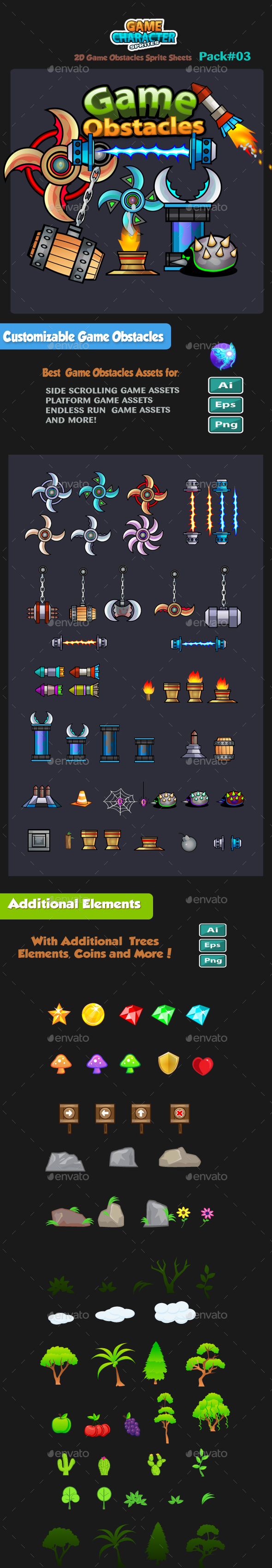 Obstacle Game Assets from GraphicRiver