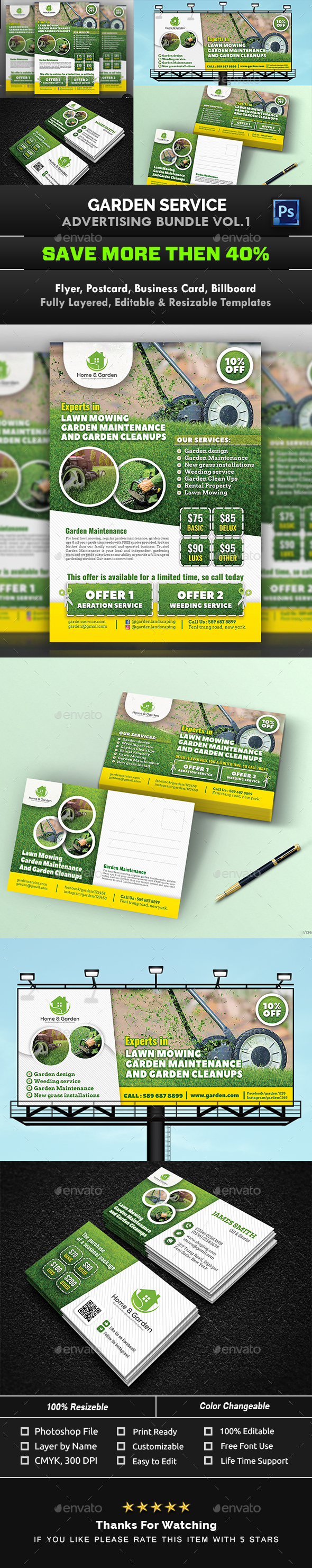 Garden Brochure Graphics, Designs & Templates from GraphicRiver